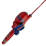 Shakespeare Spiderman Fishing Pole Kit for Kids - Child's 2'6" Spincast ...