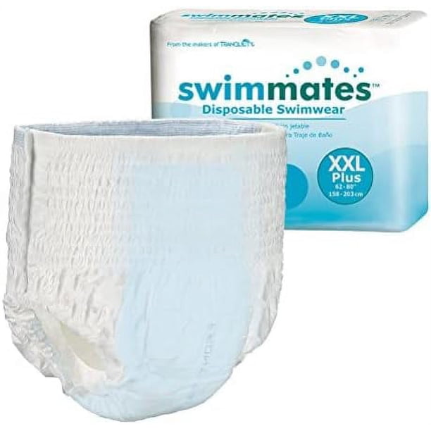 Swimmates Disposable Underwear, Swim Diapers, Adult 2X-Large, 12 ct Bag ...