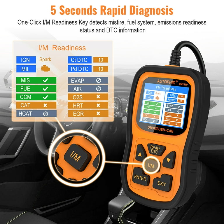 AUTOPHIX OBD2 Pemindai Ditingkatkan OM126P Alat Diagnostik, 54% OFF