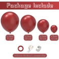 Burgundy Balloons 110 Pcs Burgundy Balloon Garland Kit Different Sizes ...