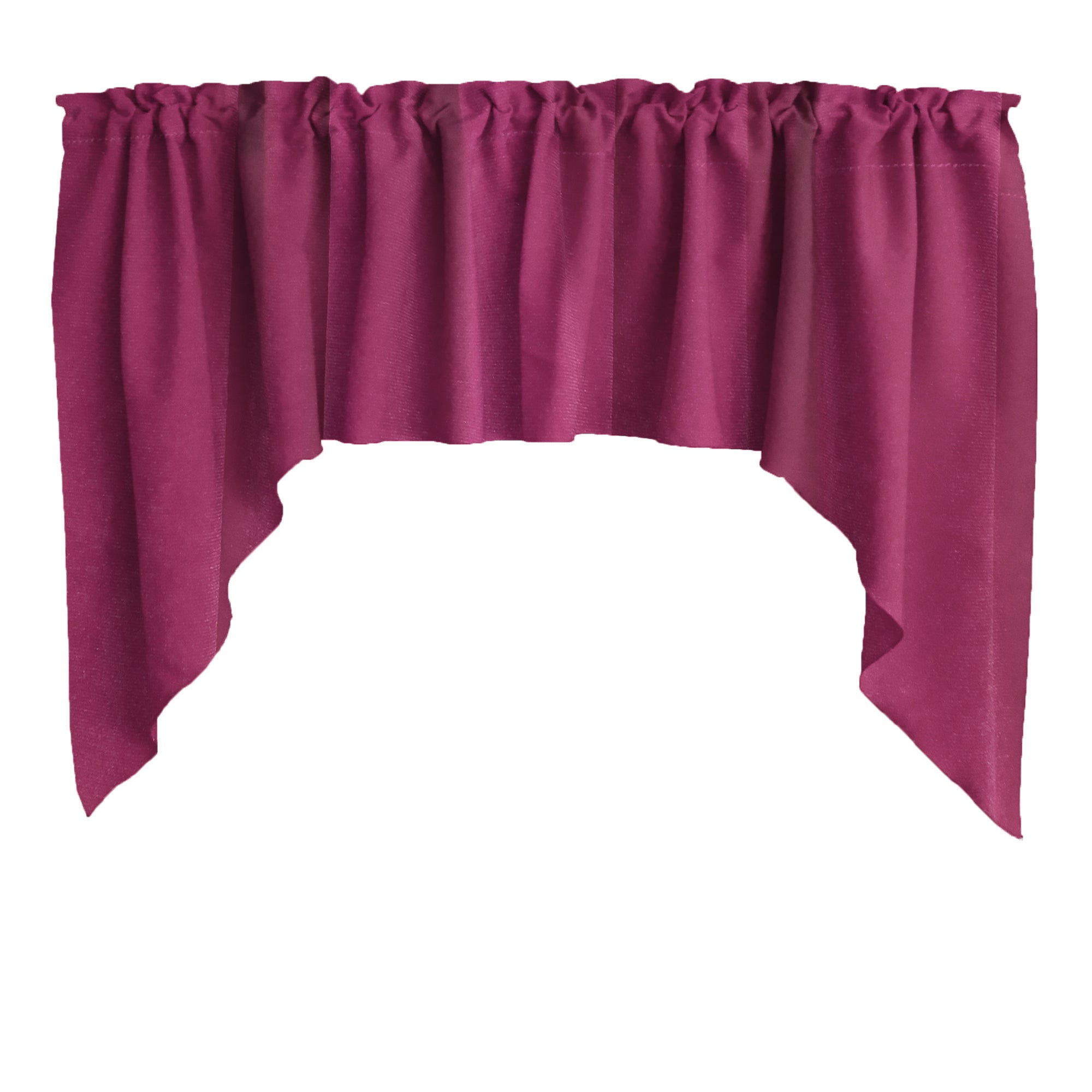 Stretch Velvet Solid Swag Window Valance 72" Wide / 36" Tall - Walmart.com