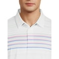 Ben Hogan Mens And Big Mens Short Sleeve Stripe Print Golf Polo Shirt