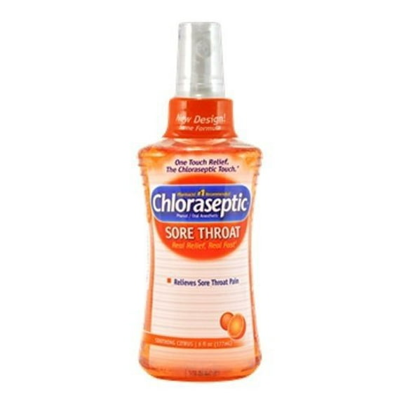 Chloraseptic Sore Throat Spray Soothing Citrus - 6 oz HSA/FSA Eligible ...