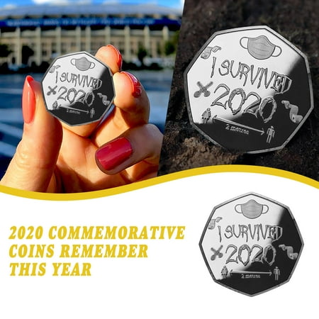 Ganfancp I Survived 2020 Commemorative Coin Memories of The Past Gift ...