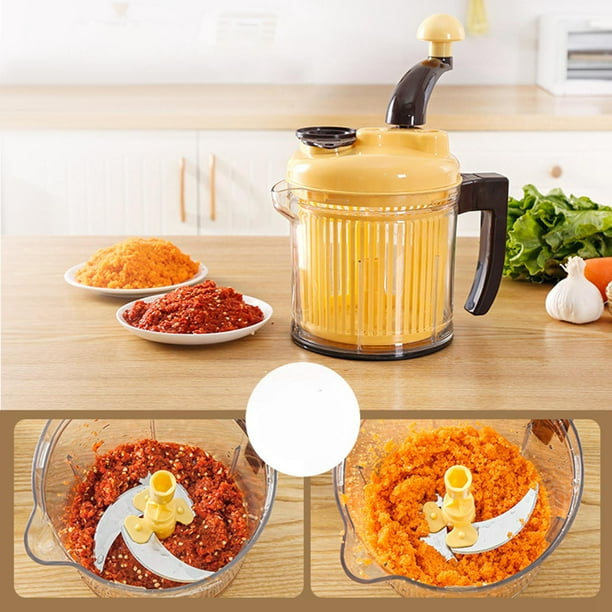 Manual Food Duty Hand Crank Vegetable Processor for Nuts Onion - Walmart.ca