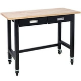 YesFashion 60" Workbench Wide Rolling Workbenches Adjustable Height ...