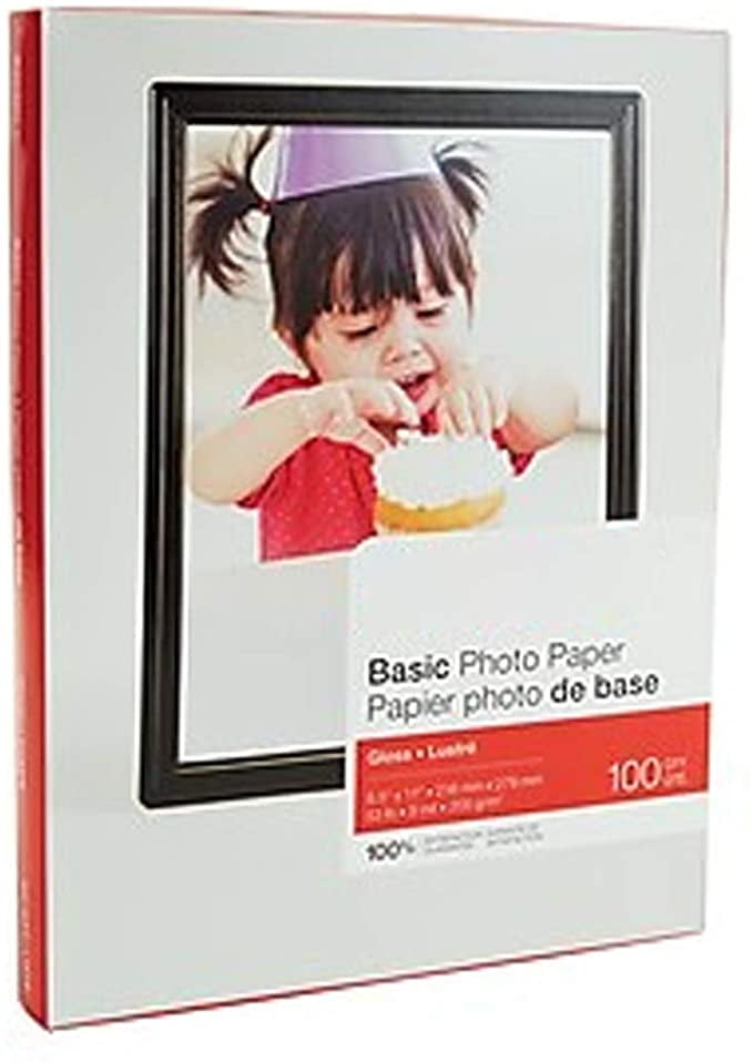 MyOfficeInnovations Basic Glossy Photo Paper 8.5" x 11" 100/Pack (19900 ...