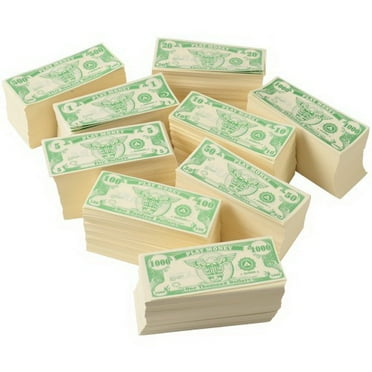 Learning Resources Play Money Smart Pack - 100 Pieces, Play Money for ...