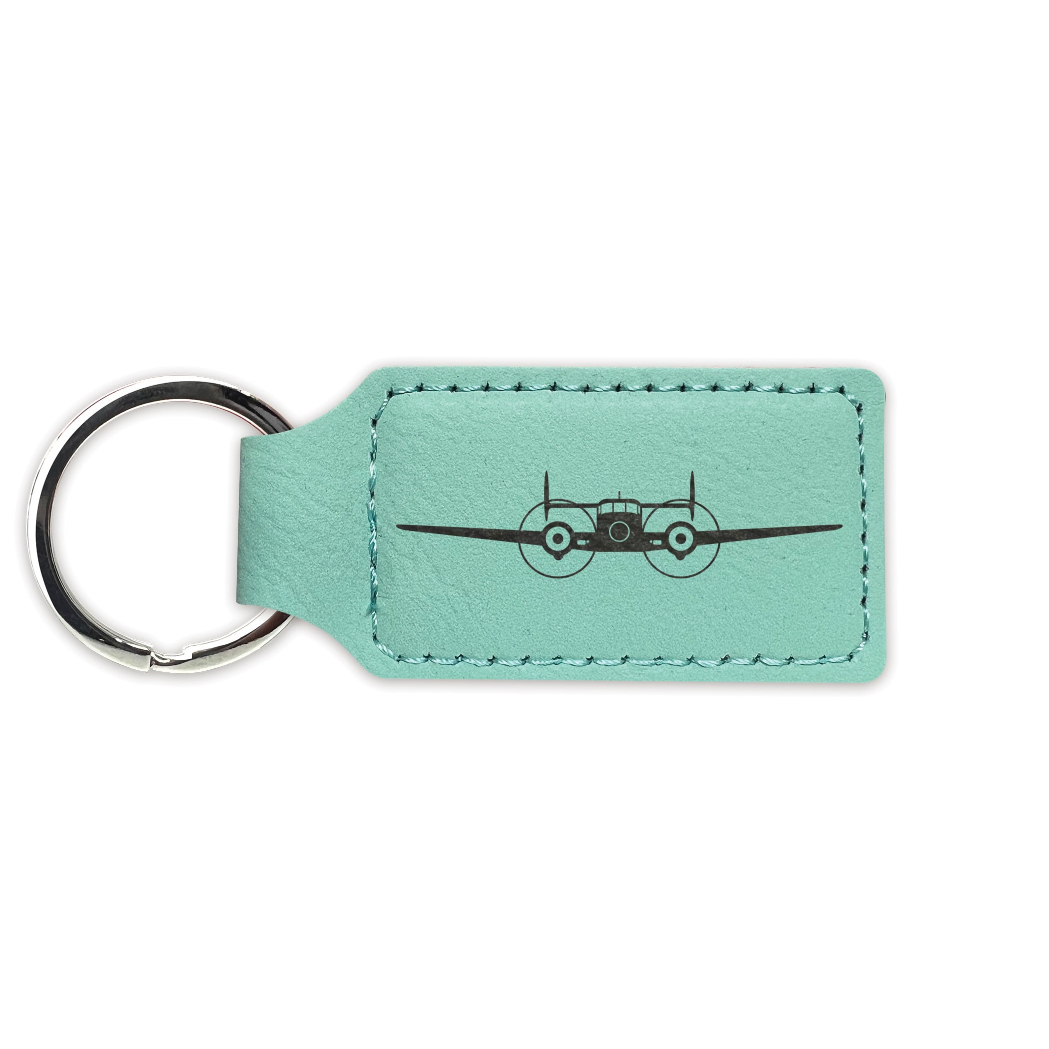 Model 18 Keychain Leatherette Rectangle - Laser Engraved - Many Colors ...