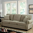 Transitional Style Chenille Fabric Sofa, Brown - Walmart.com