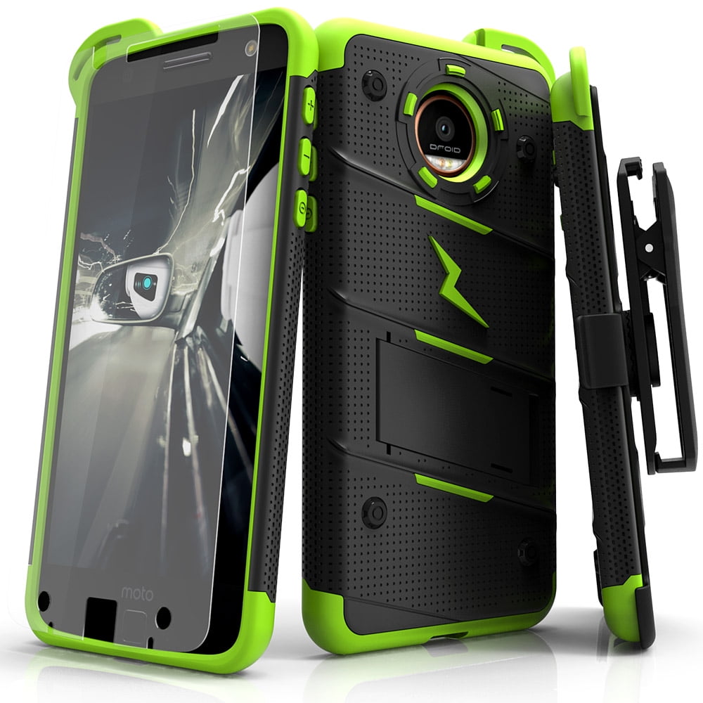Motorola Moto Z Case, Zizo [Bolt Series] with FREE [Moto Z Screen ...