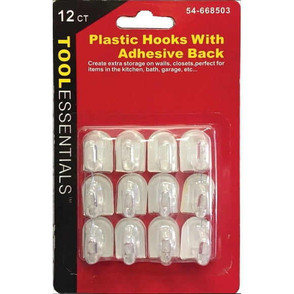 Adhesive Plastic Hooks