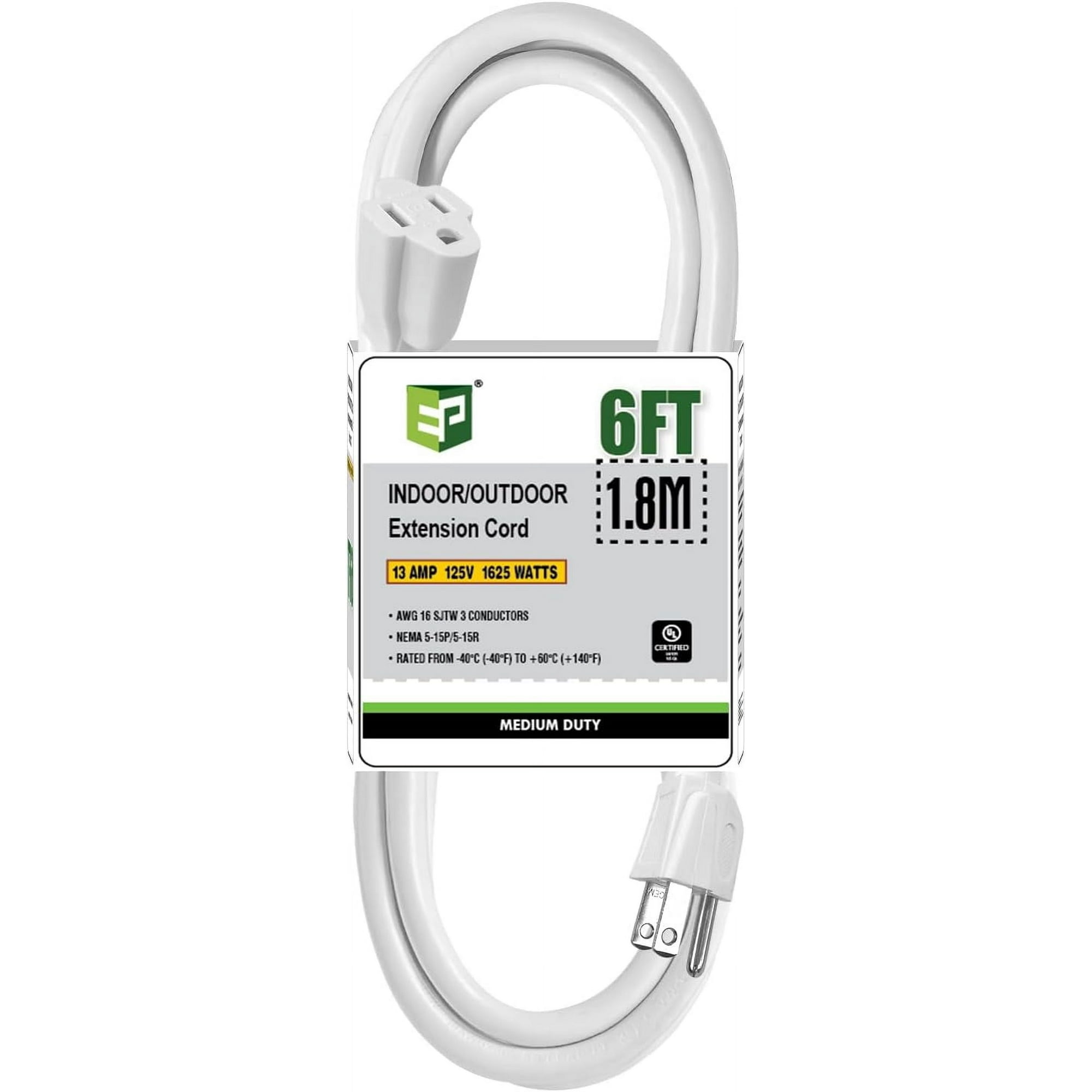 Click here for Ep 6 Ft Black Outdoor Extension Cord  16/3 Sjtw He... prices