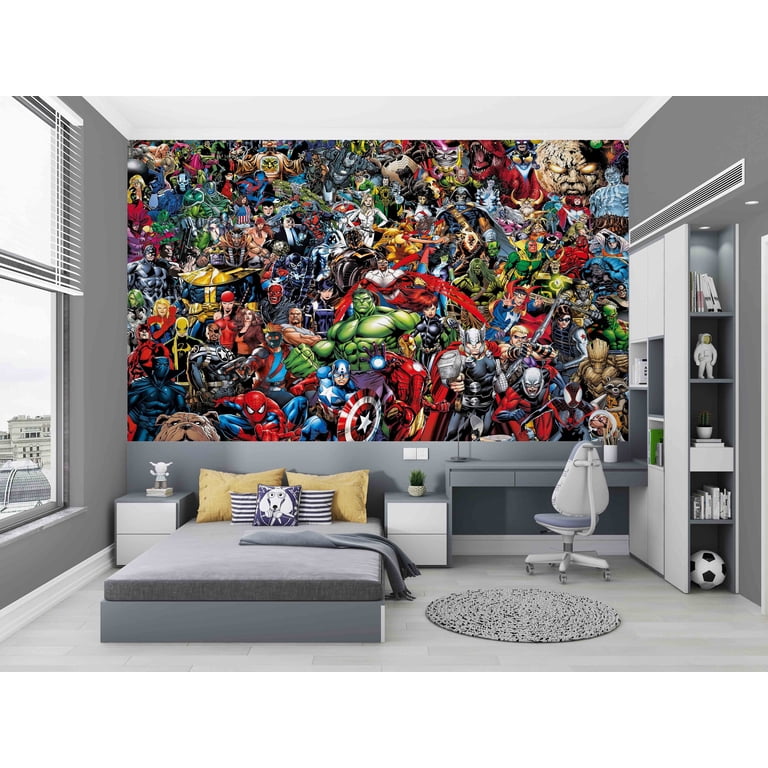 Street Art Marvel Wallpaper Wall Mural Avengers Characters
