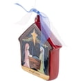 Oh Night Divine Nativity Puff Christmas Tree Ornaments - Hand-Painted ...