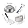 WSTEER 1 Set Metal Burger Press Kitchen Burger Patty Maker Stainless ...