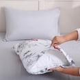 Floral Queen Size Bed Sheet Set, 6 Piece, Deep Pocket Light Grey Fitted ...