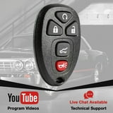 5-Button Key Fob for Buick/Cadillac/Chevrolet/GMC/Saturn, Trunk Release ...