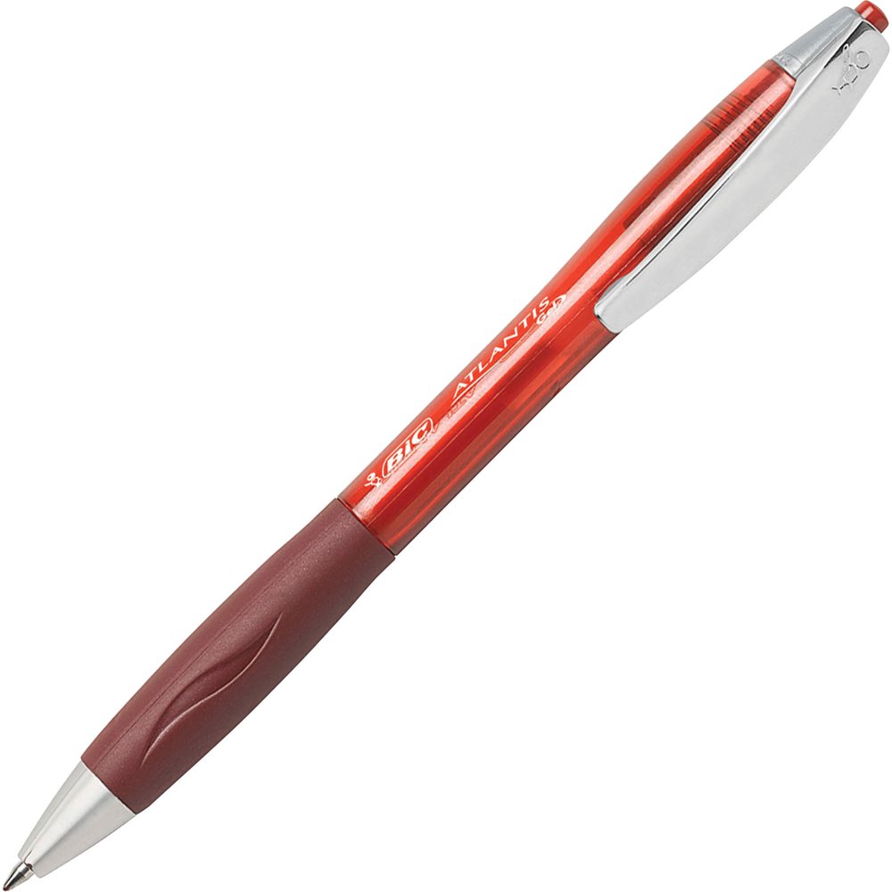 BIC Atlantis Retractable Gel Pen, Red, .7mm, Medium, Dozen - Walmart ...