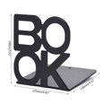 Bookends Non-skid Metal Bookends Books Holder Book Supports for Shelves ...
