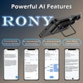 RONY 128GB AI Voice Recorder with Voice-to-Text Transcription ...