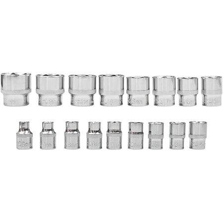 Short Socket, 17Piece Socket Accessory Set - Premium Chromium Vanadium ...