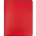 JAM Paper Heavy Duty Plastic Multi Pocket Folders, 4 Pocket, Red, 72 ...