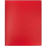 JAM Paper Heavy Duty Plastic Multi Pocket Folders, 4 Pocket, Red, 72 ...