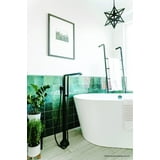 Bedrosians Cloe Square Gloss Ceramic Tile 5 x 5, Green (10.83 sq. ft ...