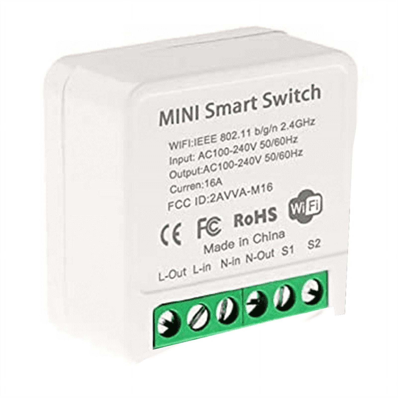 Mini Smart WiFi Relay Switch, DIY Light Switch Module Smart Life/Tuya ...