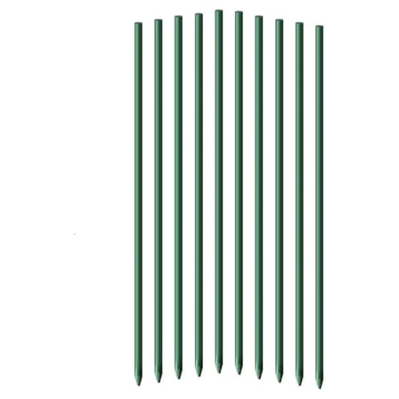 Ecostake Garden Stakes 5-Ft for Climbing Plants Supports Pole 10 Pack ...