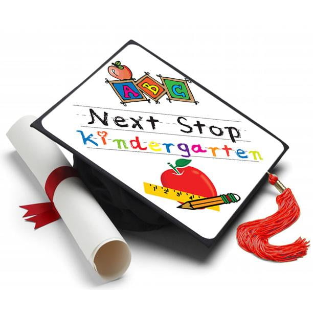 Elementary Graduation Cap - Next Stop Kindergarten Tassel Topper ...