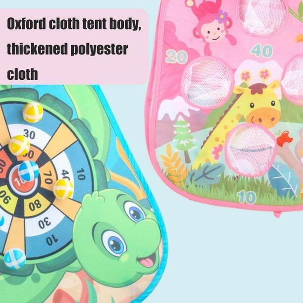 justharion 2 in 1 Cartoon Bean Bag Toss Games Dartboard Game for Kids ...