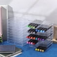 Acrylic Marker Pen Storage Box Rectangle Clear 180x136x103mm Inner ...
