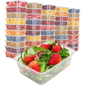 (Set of 3) Chef's 1st Choice Microwave Food Storage Tray Containers - 3 ...