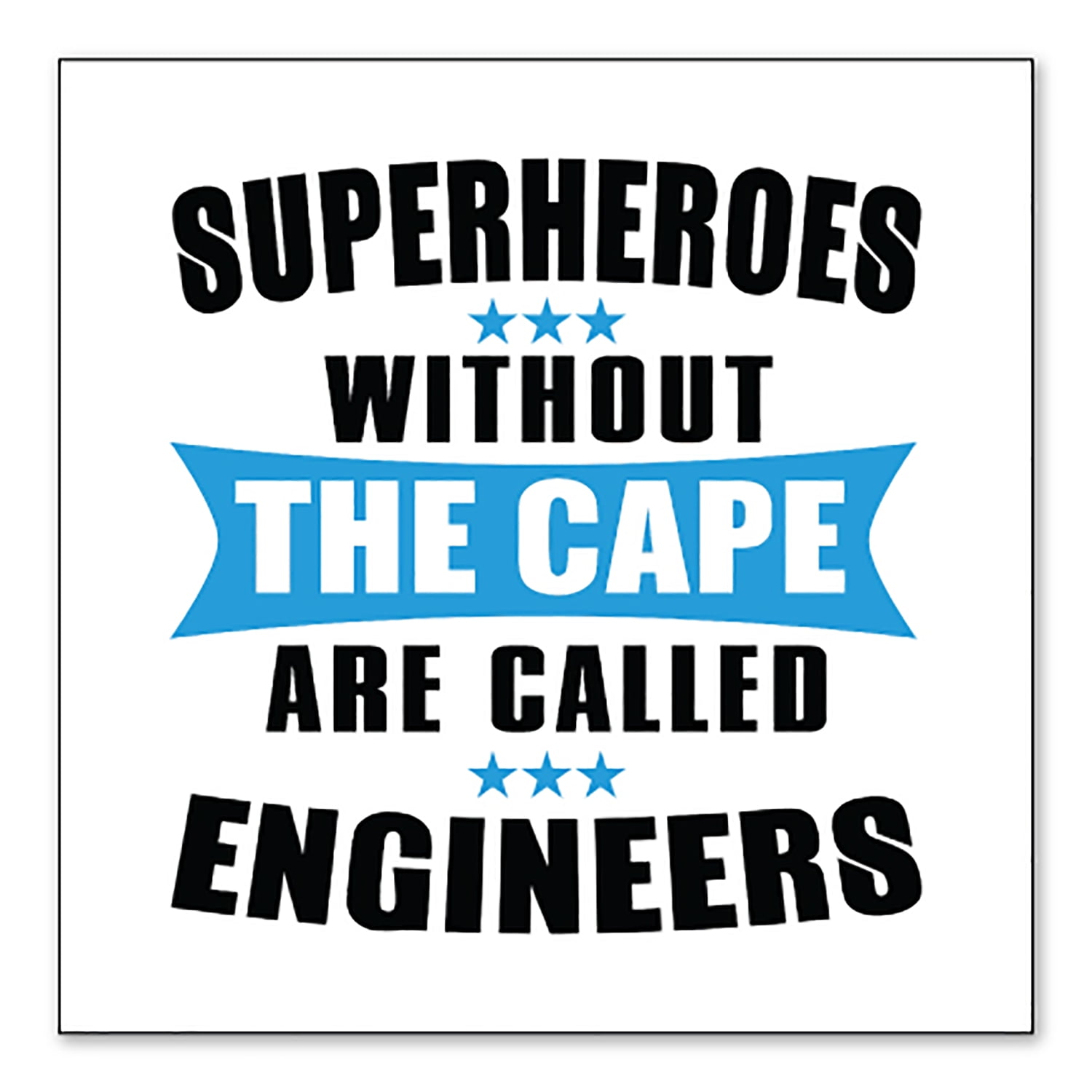 DistinctInk Custom Bumper Sticker - 3" x 3" Decorative Decal - White ...