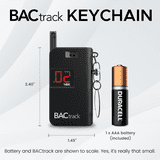 Free Shipping! BACtrack Keychain Breathalyzer (Black) | Ultra-Portable ...
