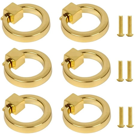 SICED Cabinet Handles 6 Pieces Pull Handles Gold Cabinet Handle Drawer ...