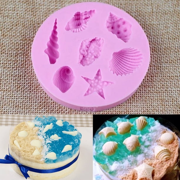 3D Sea Snail Shell Fondant Mold Decorating Cake Mold DIY Chocolate Mold ...