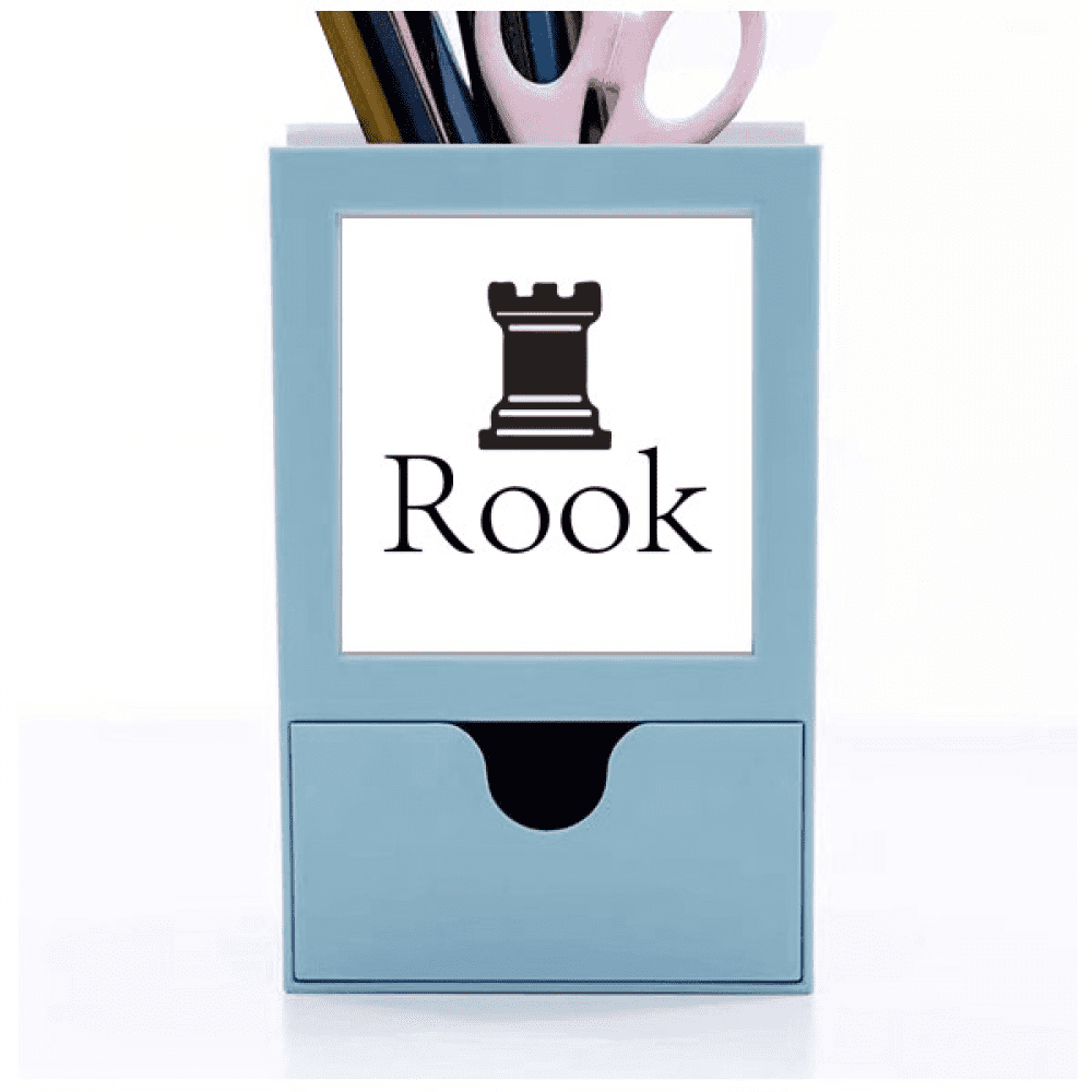 Rook Black Word Chess Game Desk Supplies Organizer Pen Holder Card ...