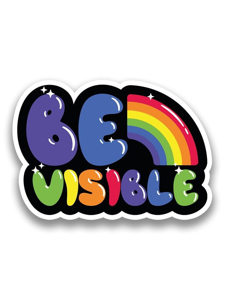 Be Visible Sticker -Smartprints Designs, Vinyl Sticker - Walmart.com