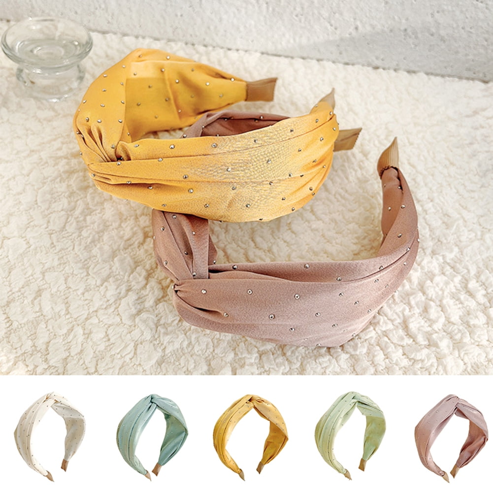 SPRING PARK Headbands for Women Girls Wide Cross Knot Turban Headband ...