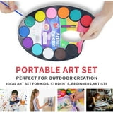 TBC The Best Crafts Watercolor Paint Set,36 Vibrant Water Color With 3 ...