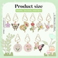 9pcs Floral Butterfly Bookmark with Alloy Enamel Pendants Flower ...
