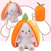 Cutte Bunny Plush Carrot Rabbit Plush Toys,Soft Cartoon Stuff Animals ...