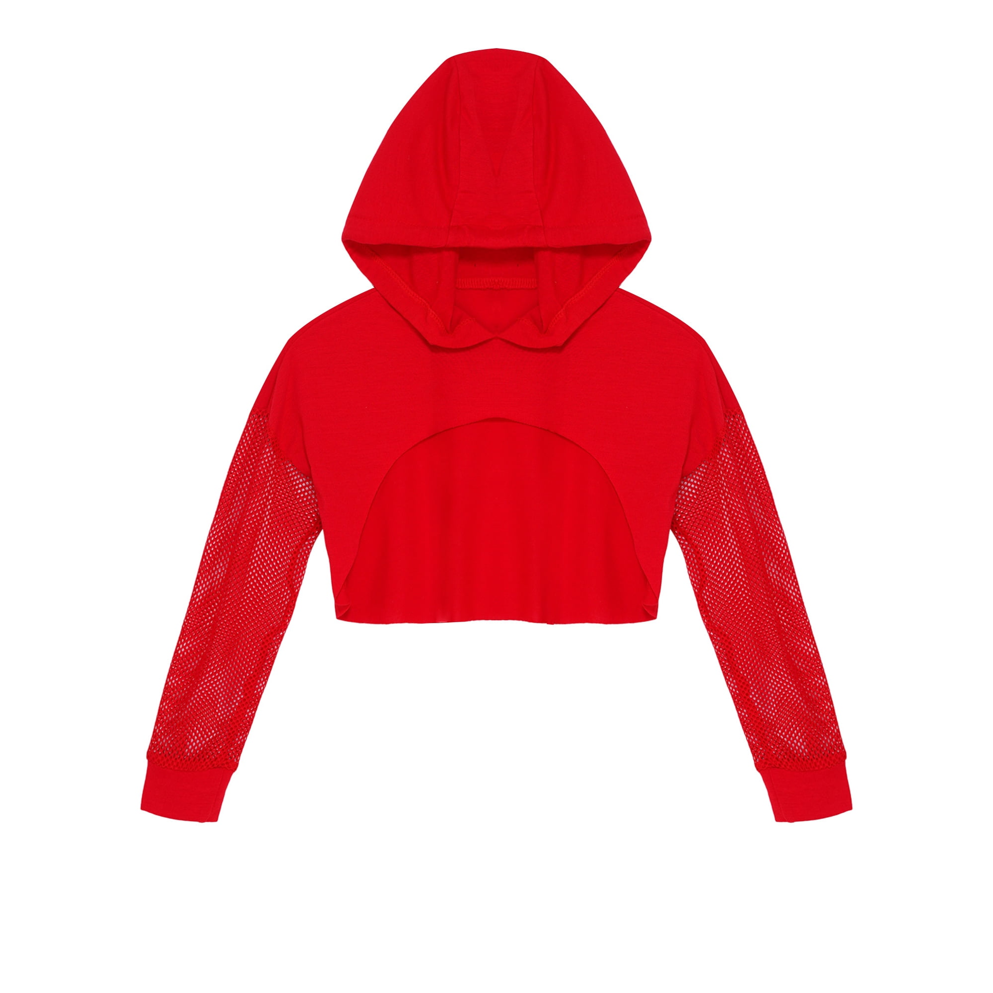 Click here for Vastwit Kids Girls Mesh Hoodie Long Sleeve Dance T... prices