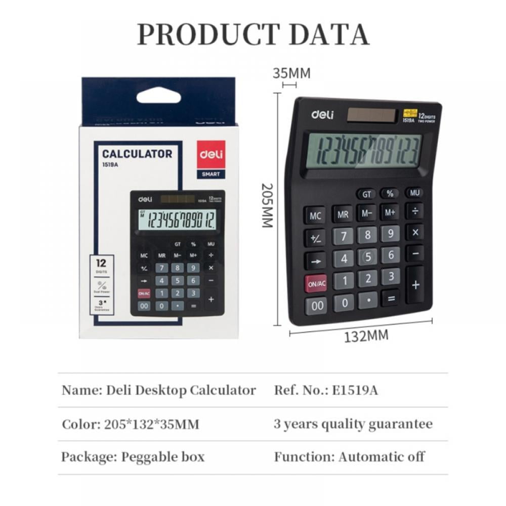 Deli Calculator, Standard Function Electronic Desktop Business ...