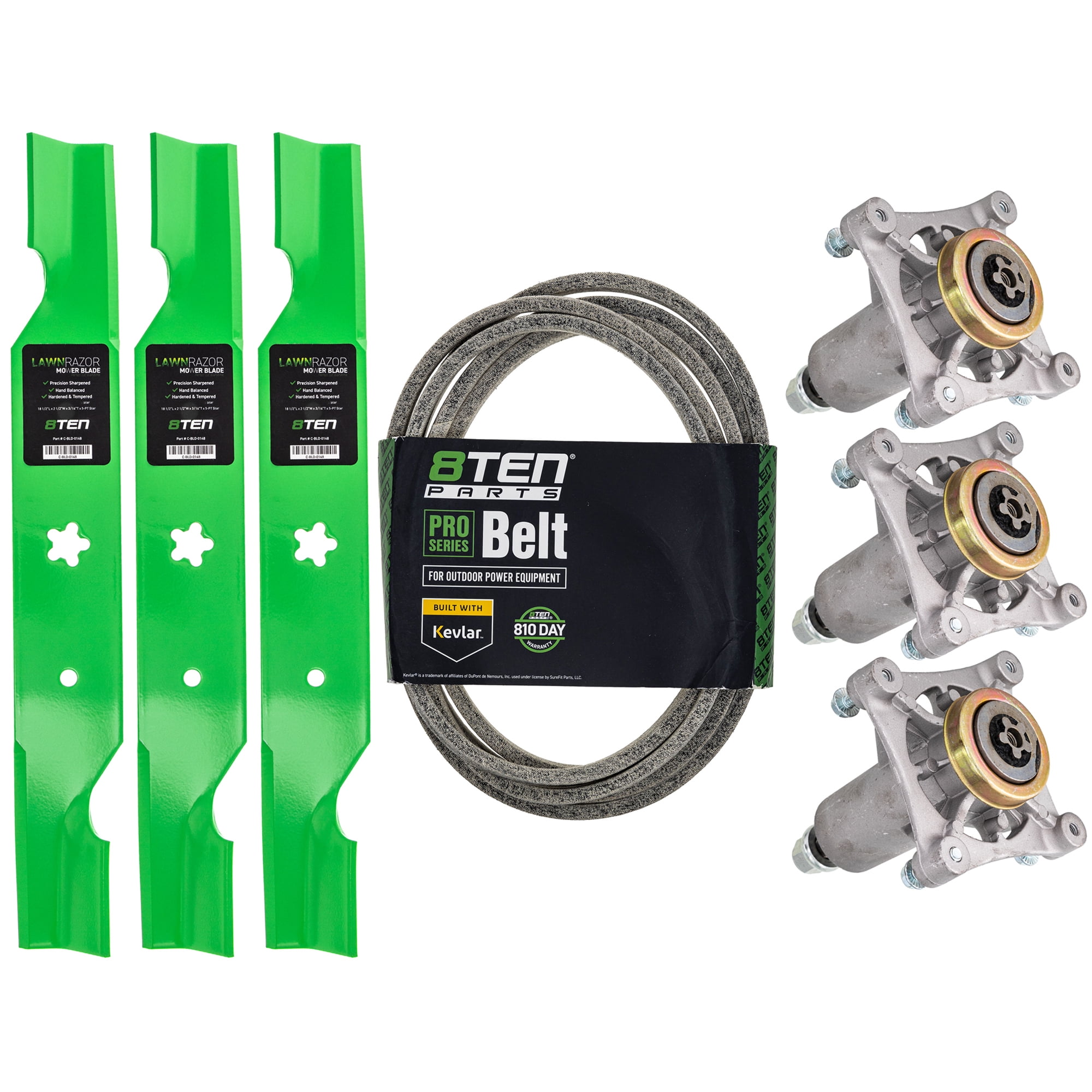 Click here for 8ten Blade Spindle Belt Kit For Husqvarna 54 Inch... prices