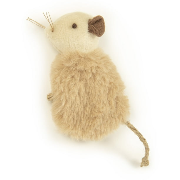 SmartyKat Madcap Mania Mouse, Soft Plush Catnip Cat Toy with String ...