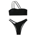 High Cut Bikini Women Vintage Swimsuit Two Piece Retro Halter Ruched